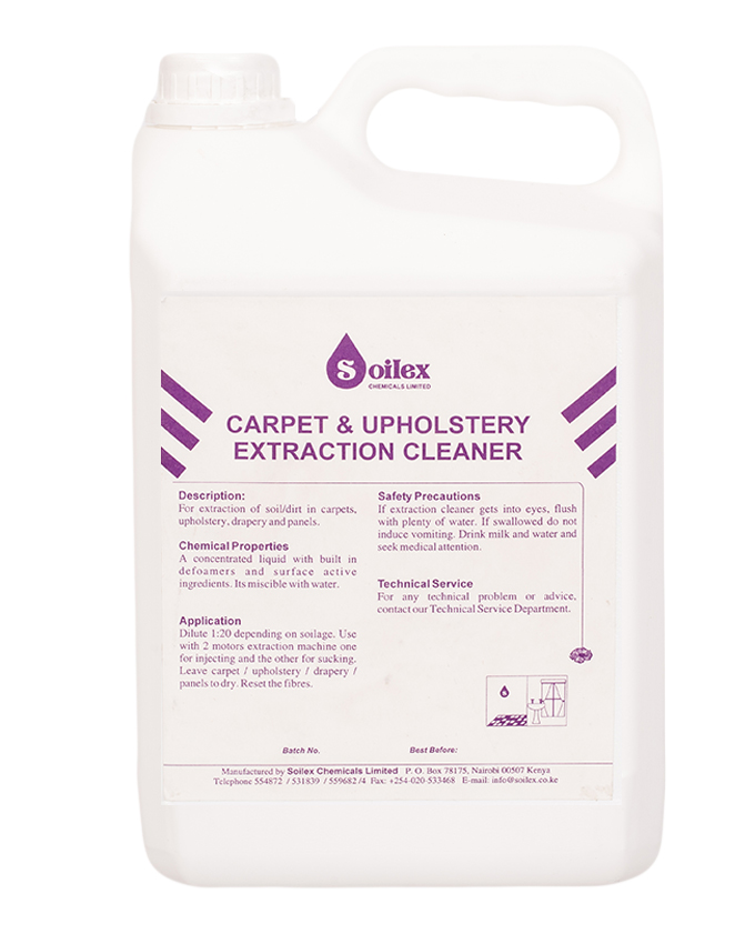 CARPET & UPHOLSTERY EXTRACTION CLEANER - Soilex Prosolve Ltd